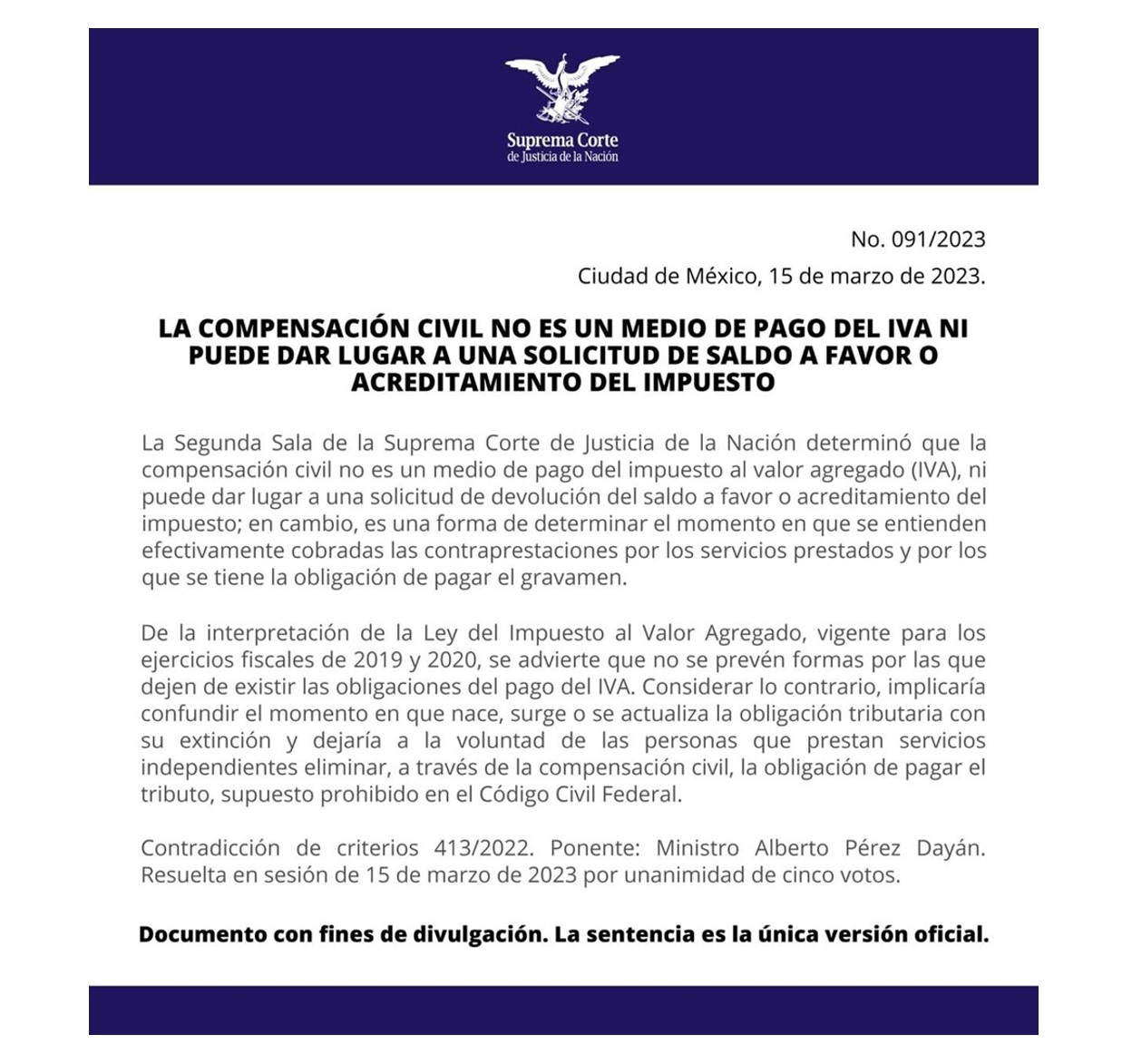 La compensación civil y sus efectos en el Impuesto al Valor Agregado